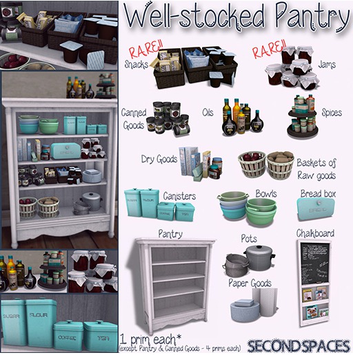 Second Life Marketplace - Second Spaces - Well-stocked Pantry - pantry