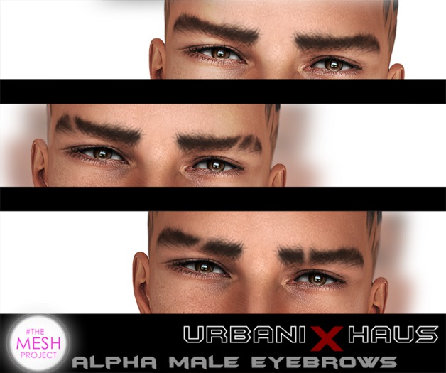 Second Life Marketplace - [Urbanix] TMP Alpha Male Eyebrows