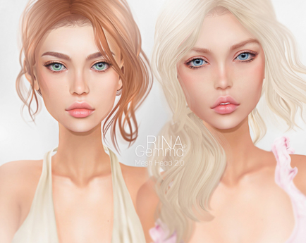 Second Life Marketplace - 05 HUD - Genesis Lab, Eyeshadows (FLOWER LINER)