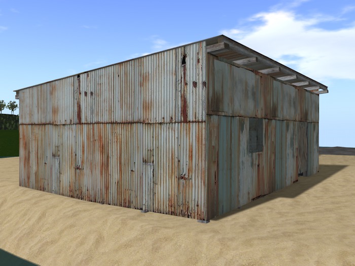 Second Life Marketplace - Large Corrugated Steel Shack - Chin Rey's ...