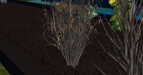 Second Life Marketplace - NEW Winter Bush with dry Leaves garden 2016