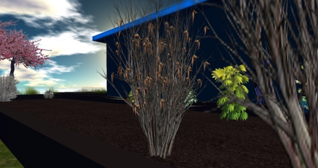 Second Life Marketplace - NEW Winter Bush with dry Leaves garden 2016