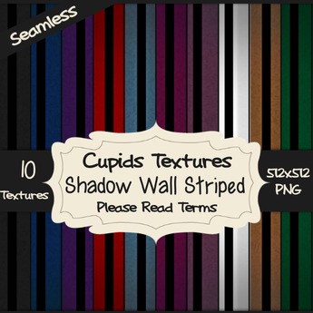 Second Life Marketplace - *Cupids Textures * 10 SHADOW WALL STRIPED