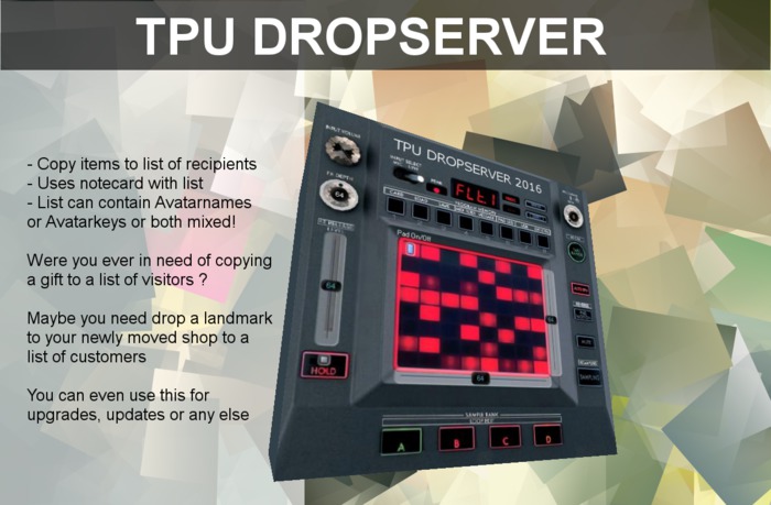 Second Life Marketplace - TPU-DropServer v2.06