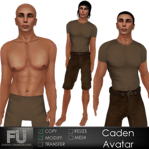 Second Life Marketplace - Caden Complete Male Avatar Package * Shape ...
