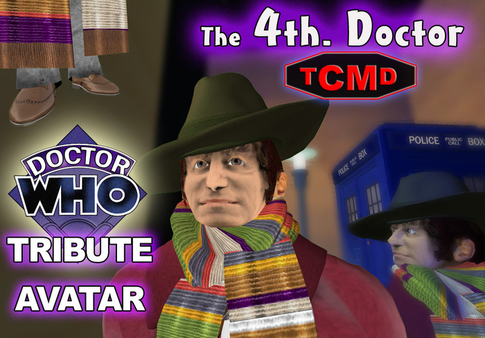 Second Life Marketplace - 4th Doctor. Dr. Who, Tom Baker avatar.