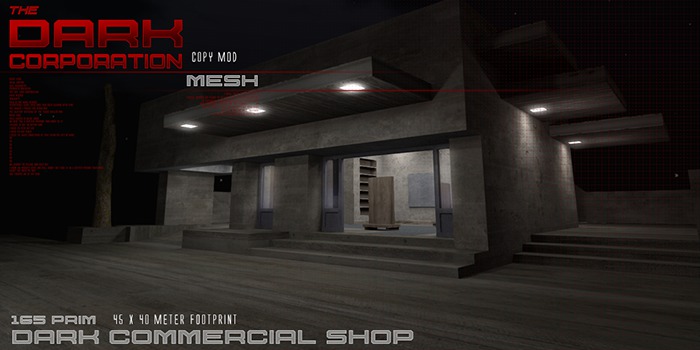 Second Life Marketplace - ))Dark Corp(( Dark Retail Shop (MP sign)
