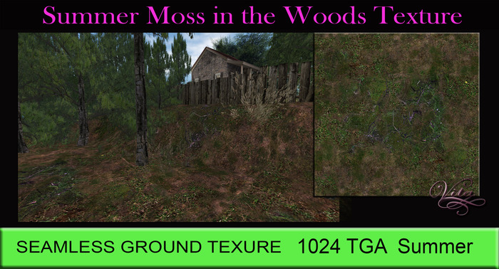 Second Life Marketplace - ViTa Seamless Gr Texture Moss in the Woods ...