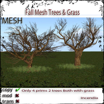 Second Life Marketplace - @Incendia Fall Mesh Trees