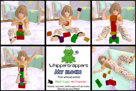 Second Life Marketplace - ! Whippersnappers ! - Blocks pose set