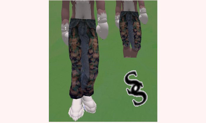 Second Life Marketplace - marpat jeans and shorts for furries