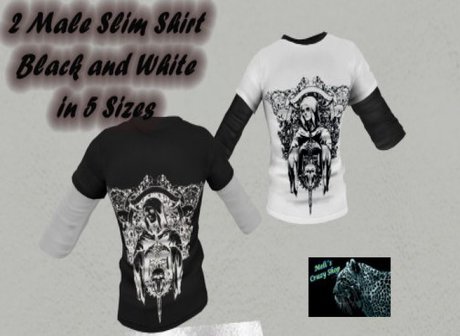 Second Life Marketplace - 2Male Slim Shirts