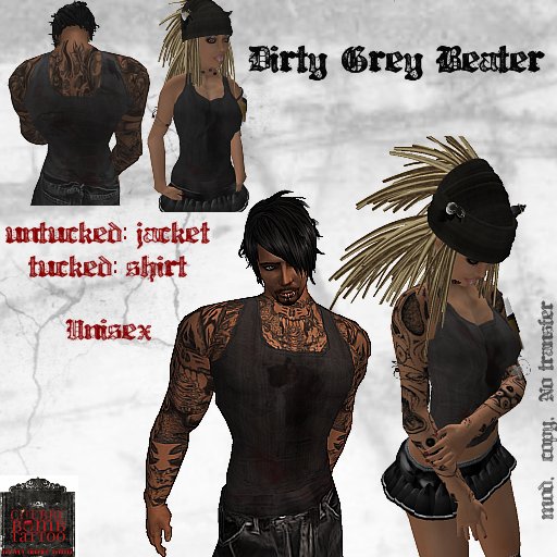 Second Life Marketplace - Dirty Grey Beater