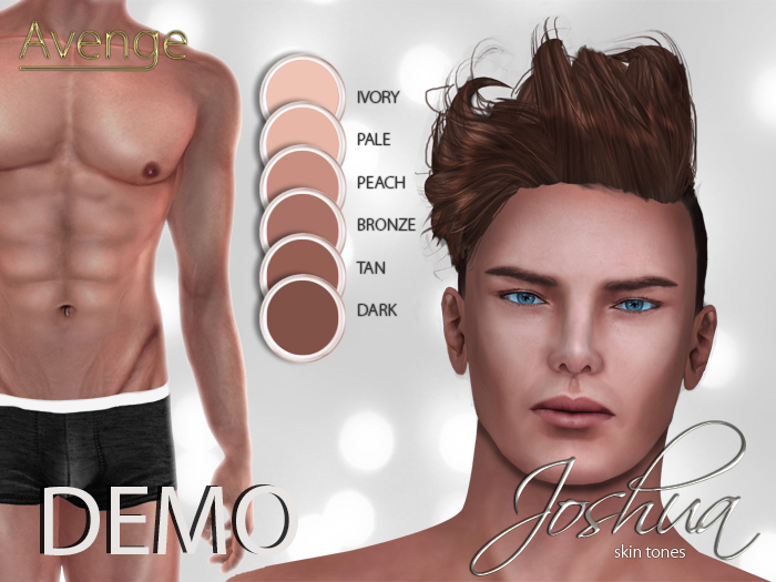 Second Life Marketplace - [Avenge] Joshua skin - demo