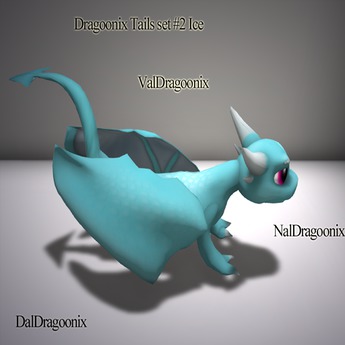 Second Life Marketplace - Base & Bal Dragoonix SET 2 Ice Tails by Tina ...