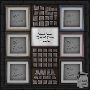 Second Life Marketplace - Picture Frame of 20 Panels [TAKE-AWAY]