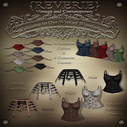 Second Life Marketplace - {Reverie} Wicked Wonderland Corset - Pure ...
