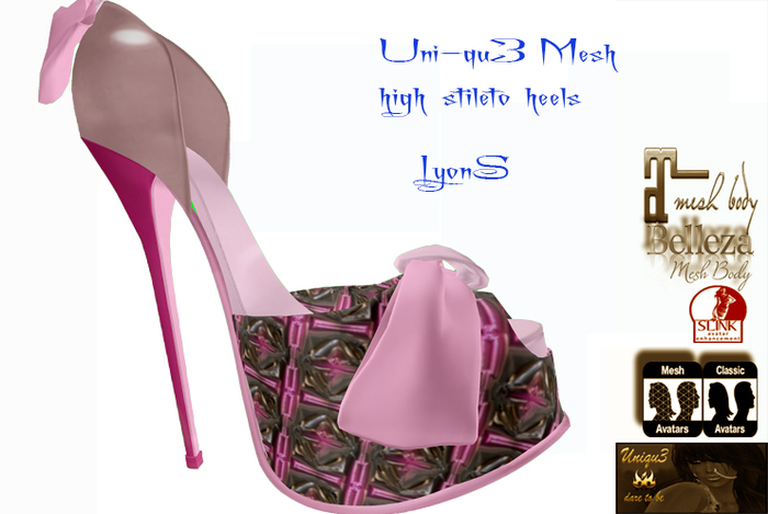 Second Life Marketplace - Uni-qu3 Whisperer Lyons stileto high heels