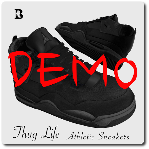 Second Life Marketplace - Blackburns Thug Life Athletic Black DEMO