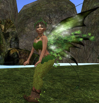 Second Life Marketplace - Smooth Designs - Green Pixie Avatar