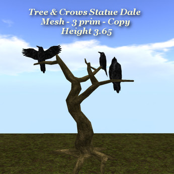 Second Life Marketplace - Tree & Crows Statue Dale