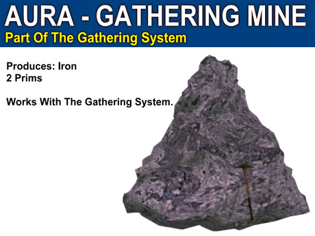 Second Life Marketplace - [AURA] - Ore Mine (Iron) Boxed 1.2