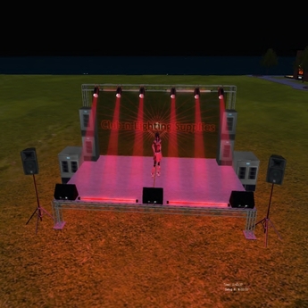 Second Life Marketplace - CNL Stage One - Complete Staging with Lights!