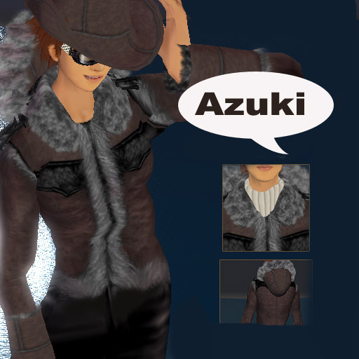 Second Life Marketplace - :sey unisex Jacket&Hat [Hone sheepskin=azuki=]