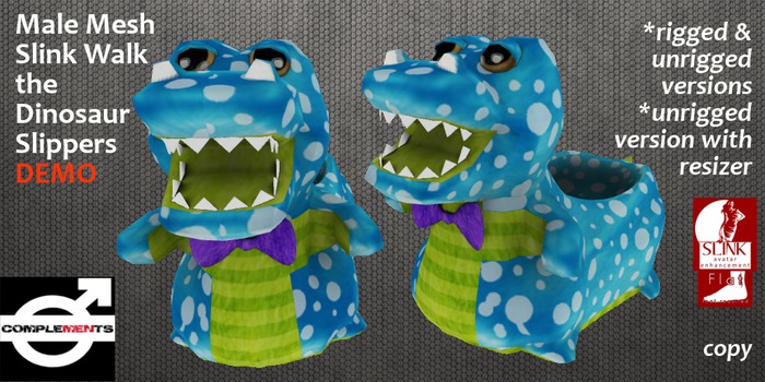 Second Life Marketplace - Complements Mesh Slink Walk the Dinosaur ...