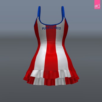 Second Life Marketplace - PUERTO RICO - mini dress (MESH)