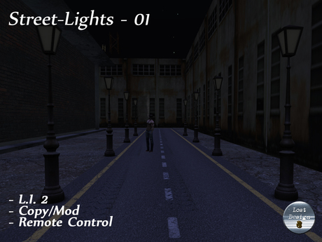 Second Life Marketplace - [MLF] STREET LIGHTS 01 w/REMOTE