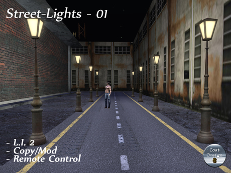 Second Life Marketplace - [MLF] STREET LIGHTS 01 w/REMOTE