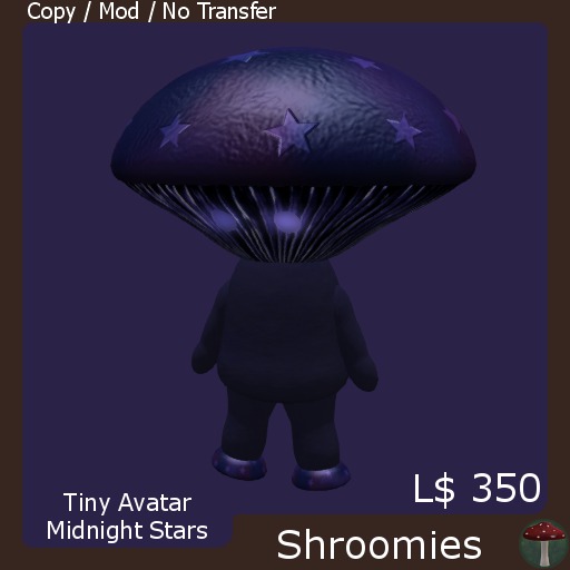 Second Life Marketplace - Shroomie Tiny Avatar: Midnight Stars