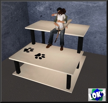 Second Life Marketplace - *Lok's* Neko Lounge 5 poses - cute clingy hug ...