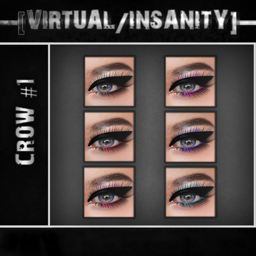 Second Life Marketplace - [VIRTUAL/INSANITY] CROW MAKE UP DEMO - BUY ...