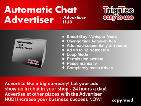 Second Life Marketplace - Advertising / Advertiser