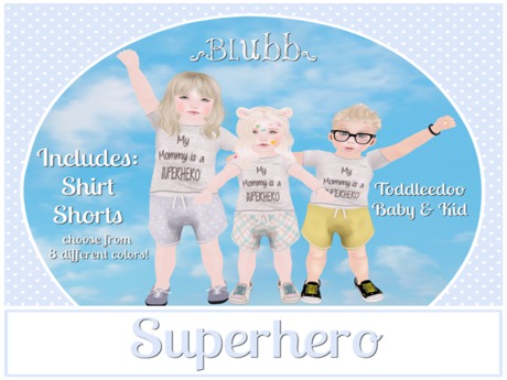 Second Life Marketplace - {Blubb} Superhero -Blue-