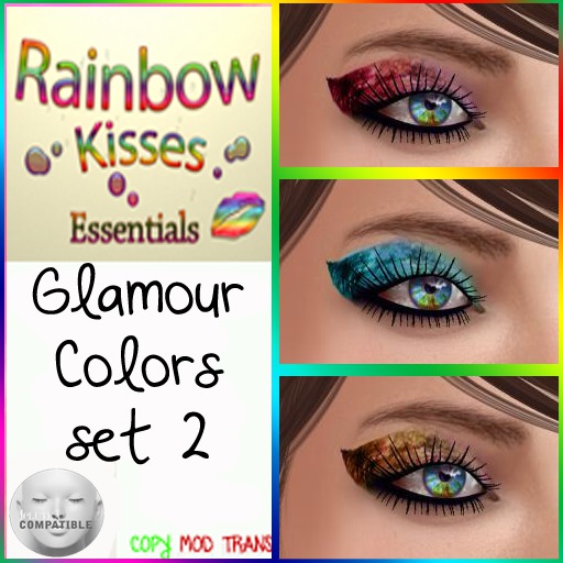 Second Life Marketplace - (Boxed)Glamour Colors Set 2-LeLuka-Rainbow Kisses