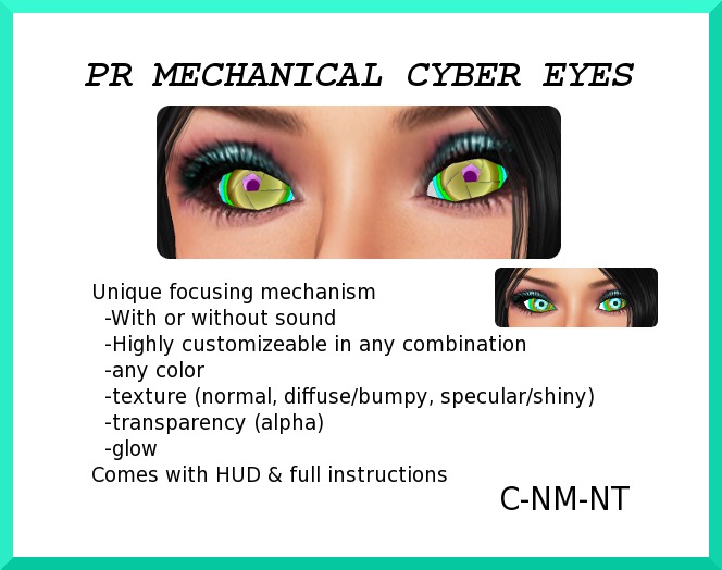 Second Life Marketplace - PR Cyber Eyes
