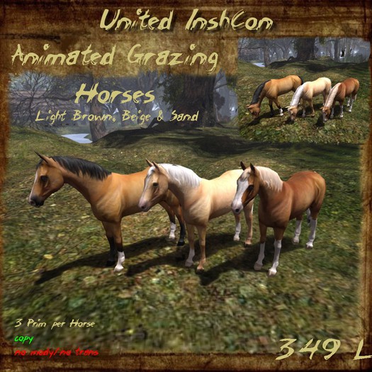 Second Life Marketplace - *UI* Animated Horses LB B S v