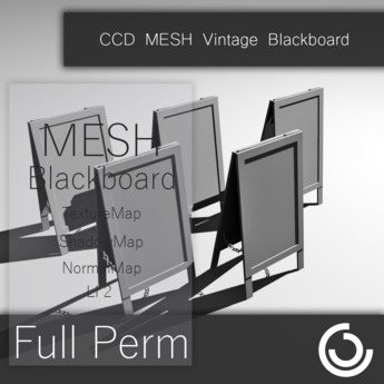 Second Life Marketplace - MESH Vintage Blackboard