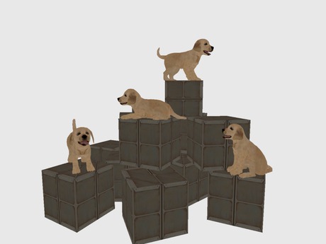 Second Life Marketplace - Crate's With Dogs