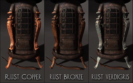 Second Life Marketplace - Rustica - Mesh Cast Iron Wood Stove RUST ...