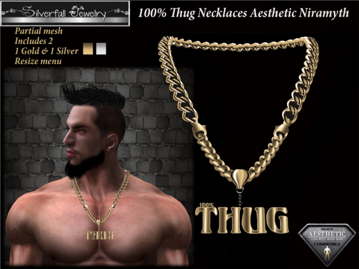 Second Life Marketplace - 100% Thug Necklaces Aesthetic Niramyth