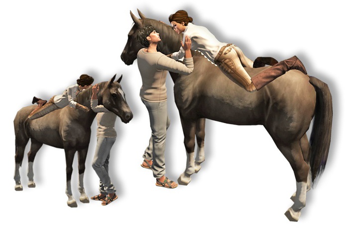 Second Life Marketplace - At Horse MF - Couple pose