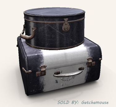 Second Life Marketplace - dust bunny . storybook living . suitcase stack