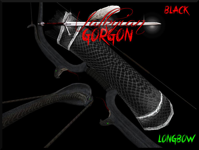 Second Life Marketplace - ~Valkyrian~ Gorgon Surpent Longbow (Black ...