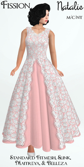 Second Life Marketplace - Fission: Natalie dress-Pink