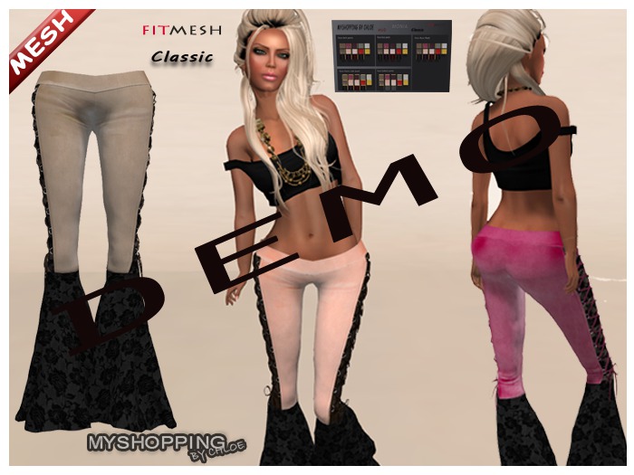 Second Life Marketplace Demo Mesh Mbc Pant Monia Classic Fitmesh Hud