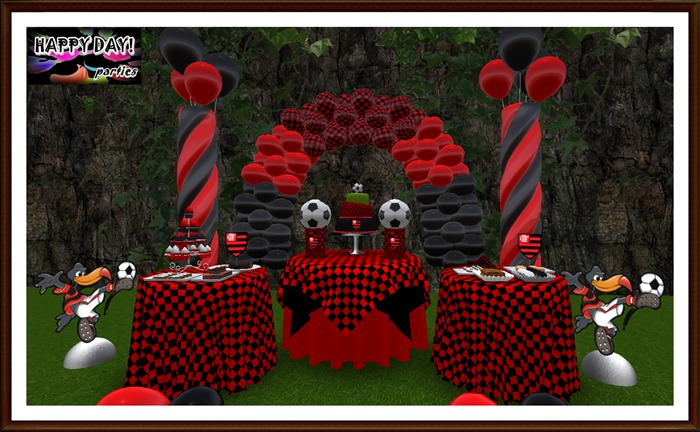 Second Life Marketplace - Kit Flamengo - Theme Parties - Birthday - Rezday